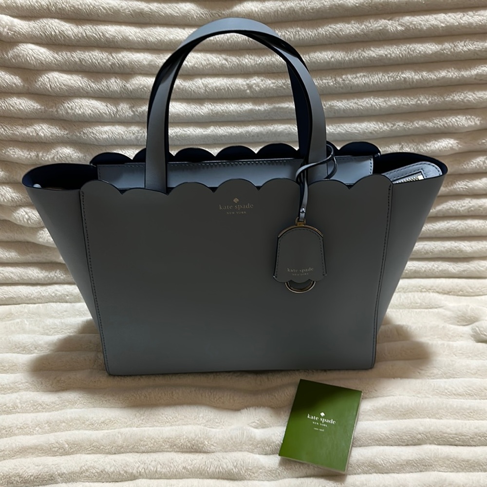 Rare Kate Spade Blue Scallop Handbag - Gem